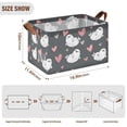 Cute Seals and Love Pattern Collapsible Storage Bin Open Home Shelf ...