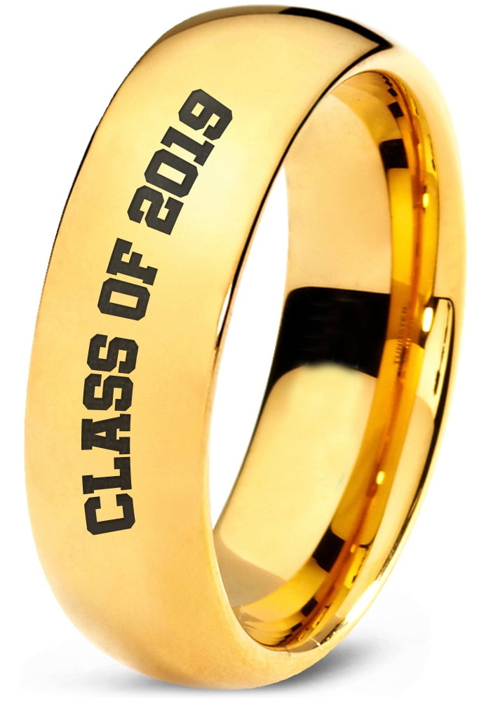 Tungsten Graduating Class Of 2019 Band Ring 7mm Men Women Comfort Fit ...