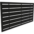 Xpanse Boardwalk 2x4 ft Black Polymer Patio Screen Panel for Indoor ...