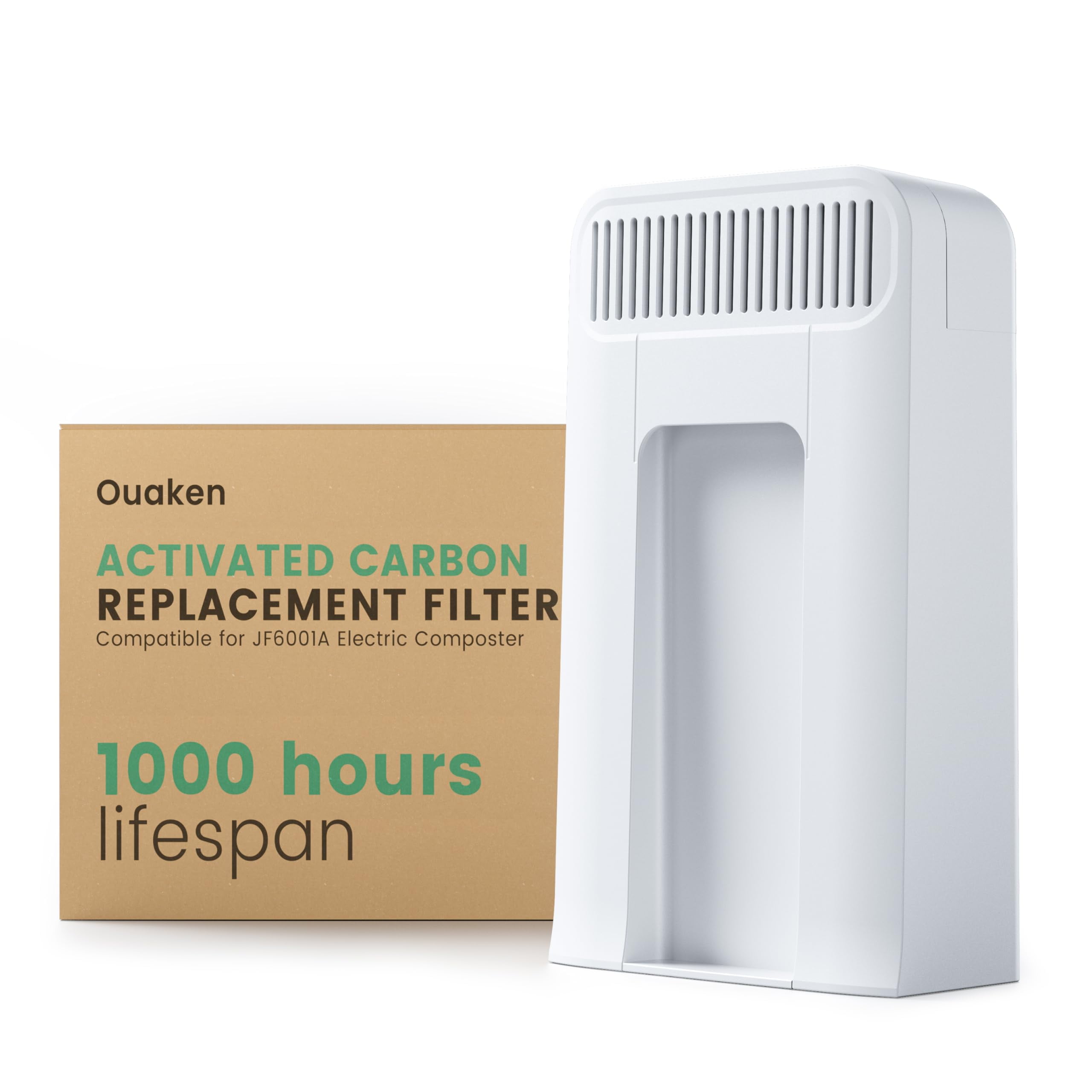 Ouaken JF6001A Electric Composter Activated Carbon Filter - 1000 Hours ...