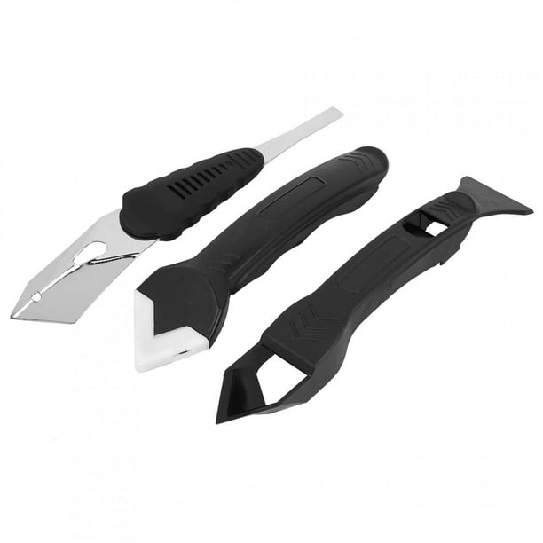 Glass Cement Scraper,3 in 1 Caulk Caulk Tool Kit Caulking Tool Ultra ...