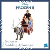 Frozen 2 Sledding Playset with Elsa, Anna, Kristoff, Olaf, Sven & Sled ...