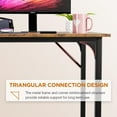 Dkelincs 32 inch Computer Office Desk Modern Simple Style with Metal ...