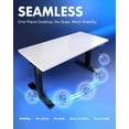 Electric Adjustable Standing Desk, One-Piece Seamless Desktop, 4 Memory ...