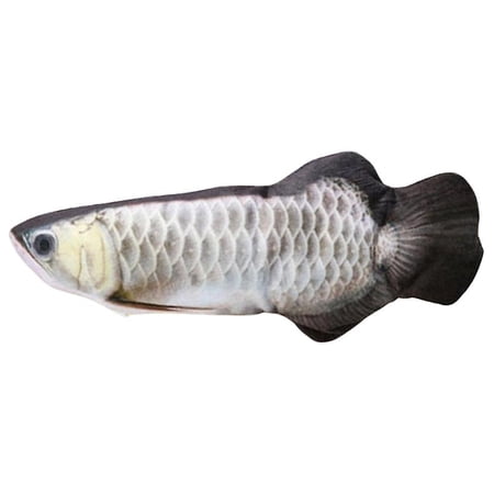 Electric Moving Fish Cat Toy Led Realistic Plush Simulation Wagging ...