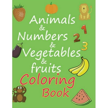 Vegetables Coloring Book For Kids: Healthy Food Coloring Book; Children ...