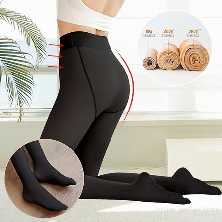 Winter Woman Pantyhose Translucent Wool Sock Pants Winter Stocking ...