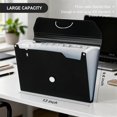 Accordion File Organizer, 13 Pocket Expanding File Floder with Labels ...