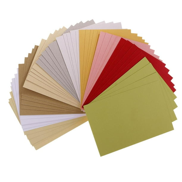 50x Pearlescent Cardstock Paper Crafts Specialty Paper Assorted Colors ...