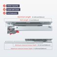 15 Inch 6 Pair Undermount Soft Close Drawer Slides Bottom Mount Cabinet ...