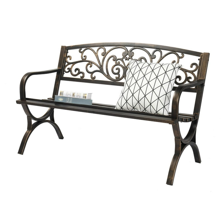 Outdoor metal bench cushion store