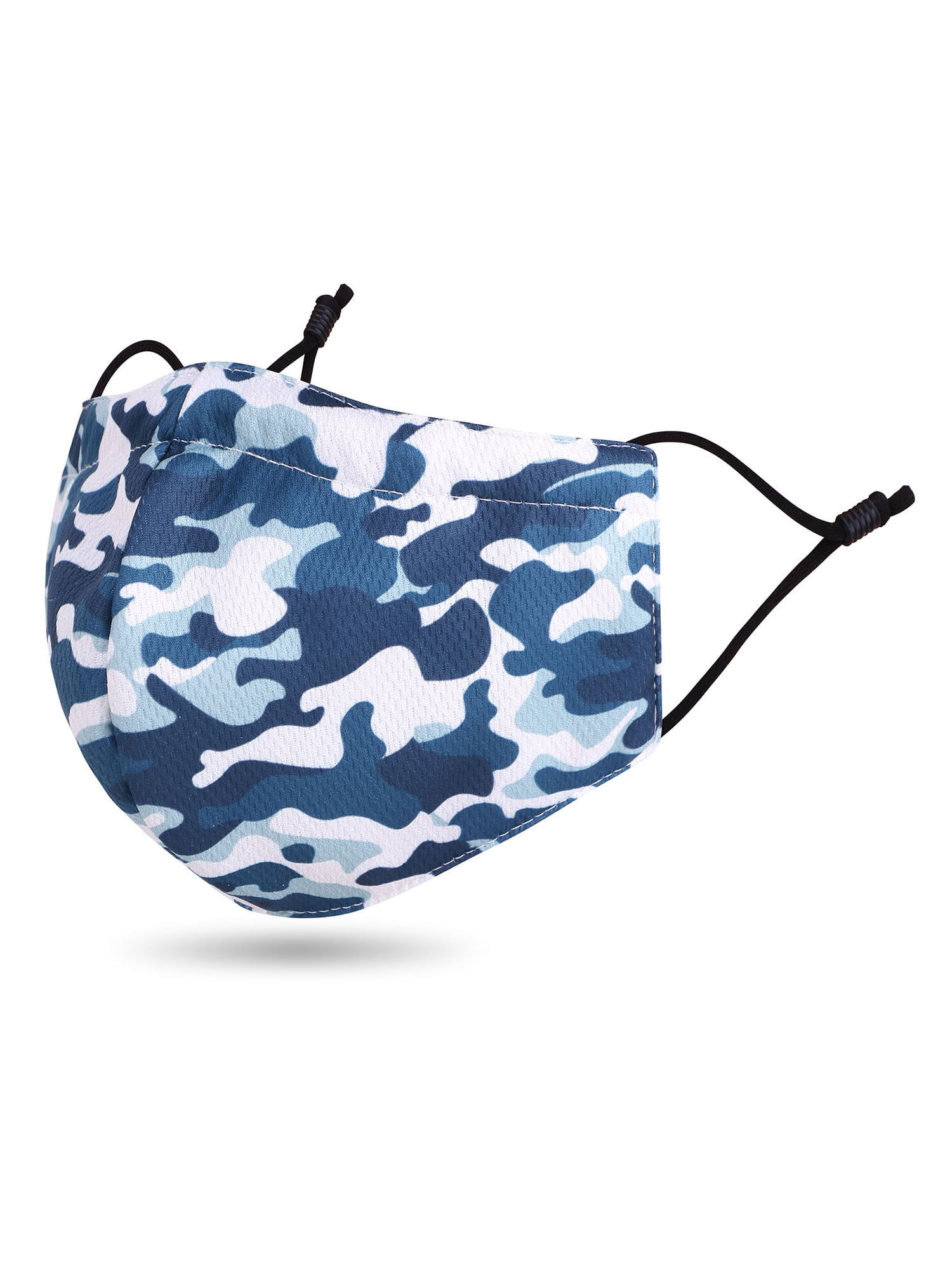 Camo Print Face Mask for Adult, 1 Pack_Camo Blue - Walmart.com