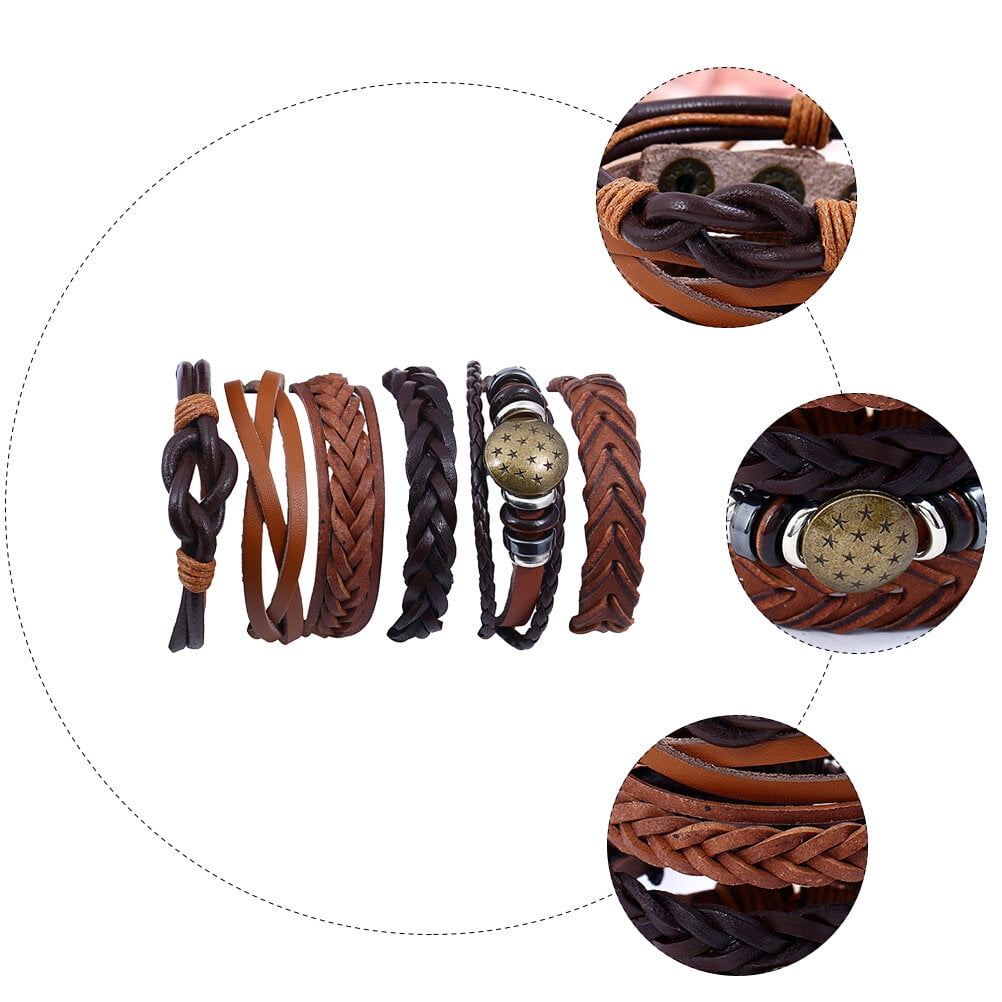 Click here for Shinypasing 1 Set Of 6pcs Mens Wrist Bracelets Ret... prices