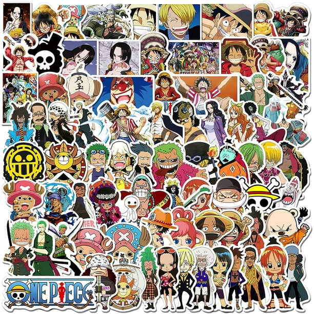 100pcs One PCS Piece Anime Stickers, Nami Zoro Ace Luffy Chopper One ...