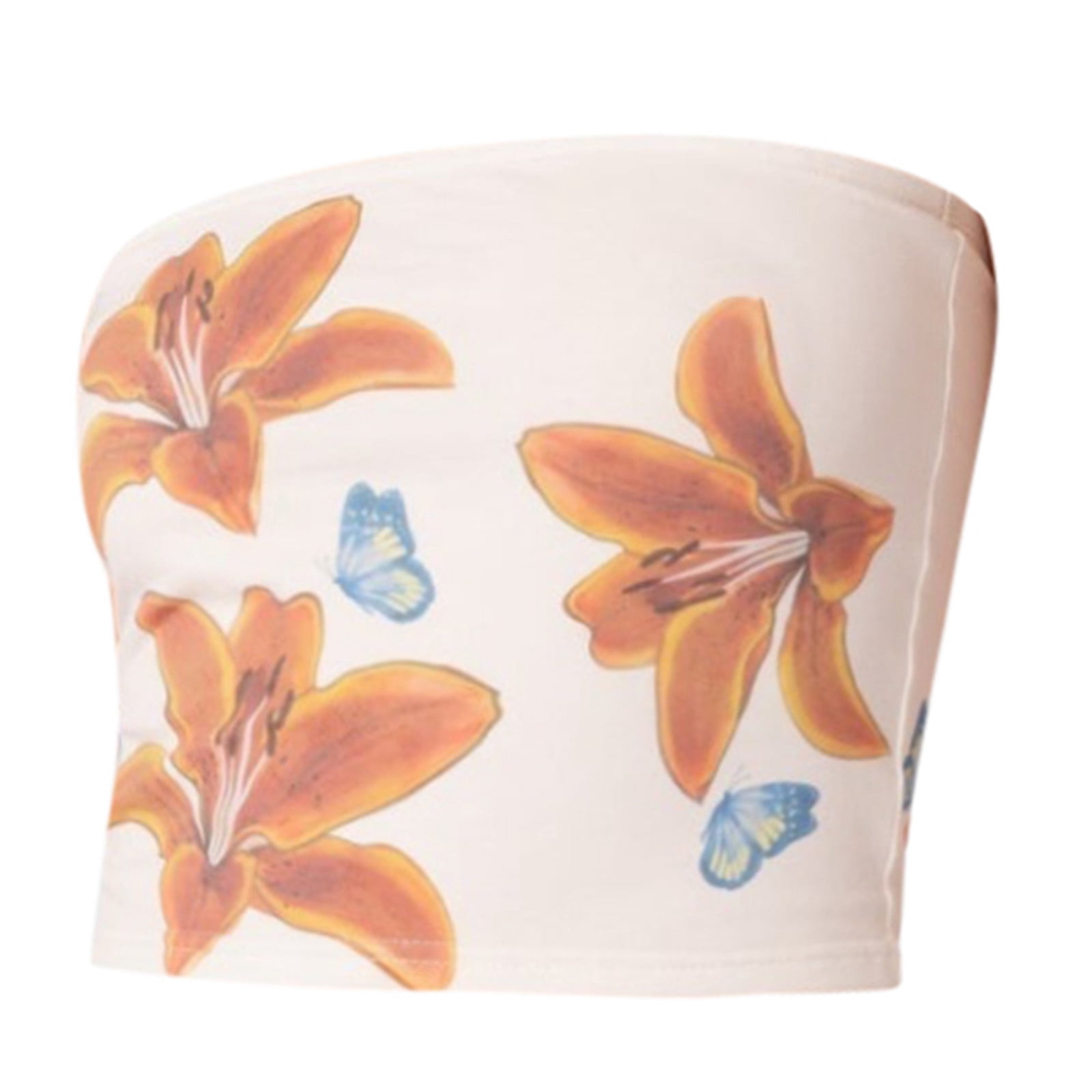 Click here for Miashui Womens Sexy Tube Top Trendy Print Sleevele... prices