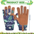 2 Pairs Gardening Gloves Thorn Proof for Women, Long And Short Leather ...