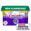 Cascade Total Clean ActionPac Dishwasher Detergent Pacs Lemon Scent ...