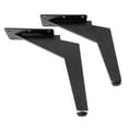 2x Black Sofa Legs Set Metal Legs for Furniture Replacement Feet Black ...