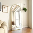 BEAUTYPEAK 71"x30" Arch Full Length Mirror Oversized Floor Mirrors for ...