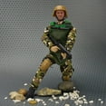 JUNWELL Black 1/6 Soldier Action Figure Model 12 Inch Realistic Army ...