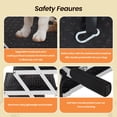 5 Steps Foldable Dog Stairs, Aluminum Frame Heavy Duty Pet Ramp with ...