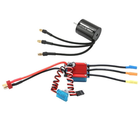 RC Car Motor 6300KV Waterproof 4 Poles Brushless Motor With 25A ESC ...