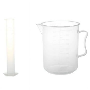 10 Oz Transparent Lab Measuring Cup, 300ml Plastic Beaker Cups, for ...