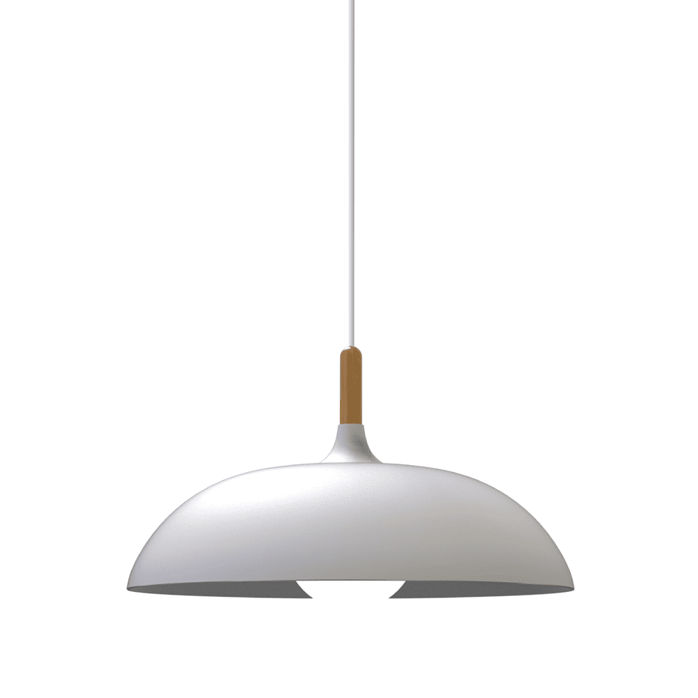 Lampara De Techo Colgante Macaron Retro Con Madera 35 Cm de Diámetro ...