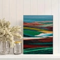 Abstract Textured Landscape Canvas Print Wall Art for Living Room ...
