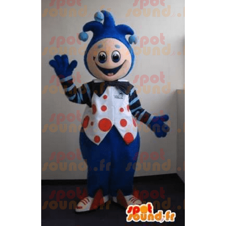Dragon SPOTSOUND Mascot with scottish chequered hat and chequered scarf ...