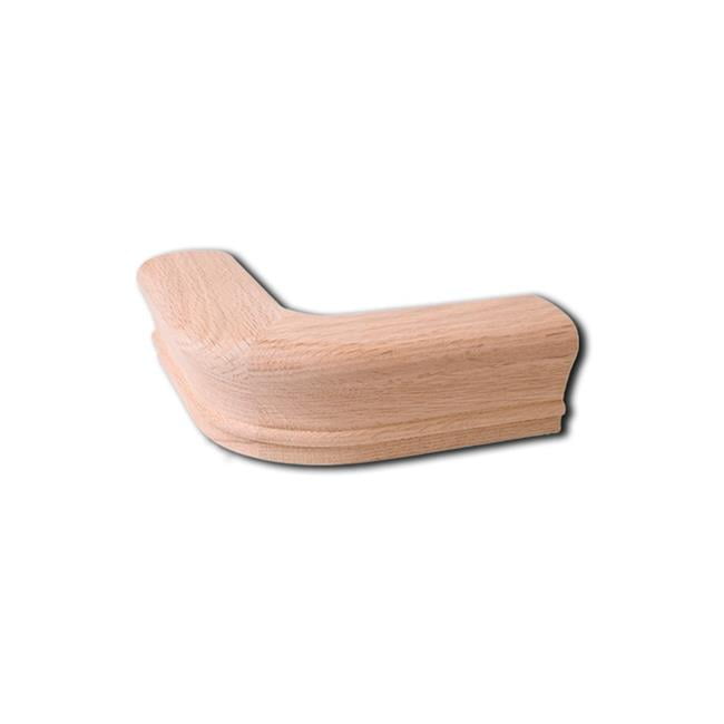 Solid Wood Fitting Level Quarter Turn Handrail, Red Oak - Walmart.com
