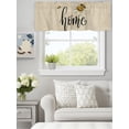 Curtain Valance for Windows, Home Words on Retro Linen Kitchen Valances ...