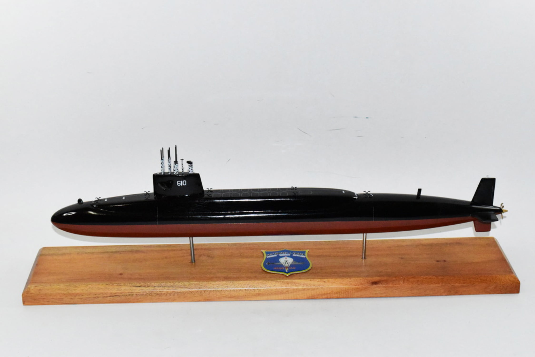 USS Thomas A. Edison SSBN-610 Submarine Model,Navy,Scale Model,Mahogany ...