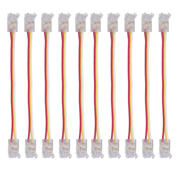 LED Light Strip Connectors, 10 Pieces Flexible Connection Light Strip ...