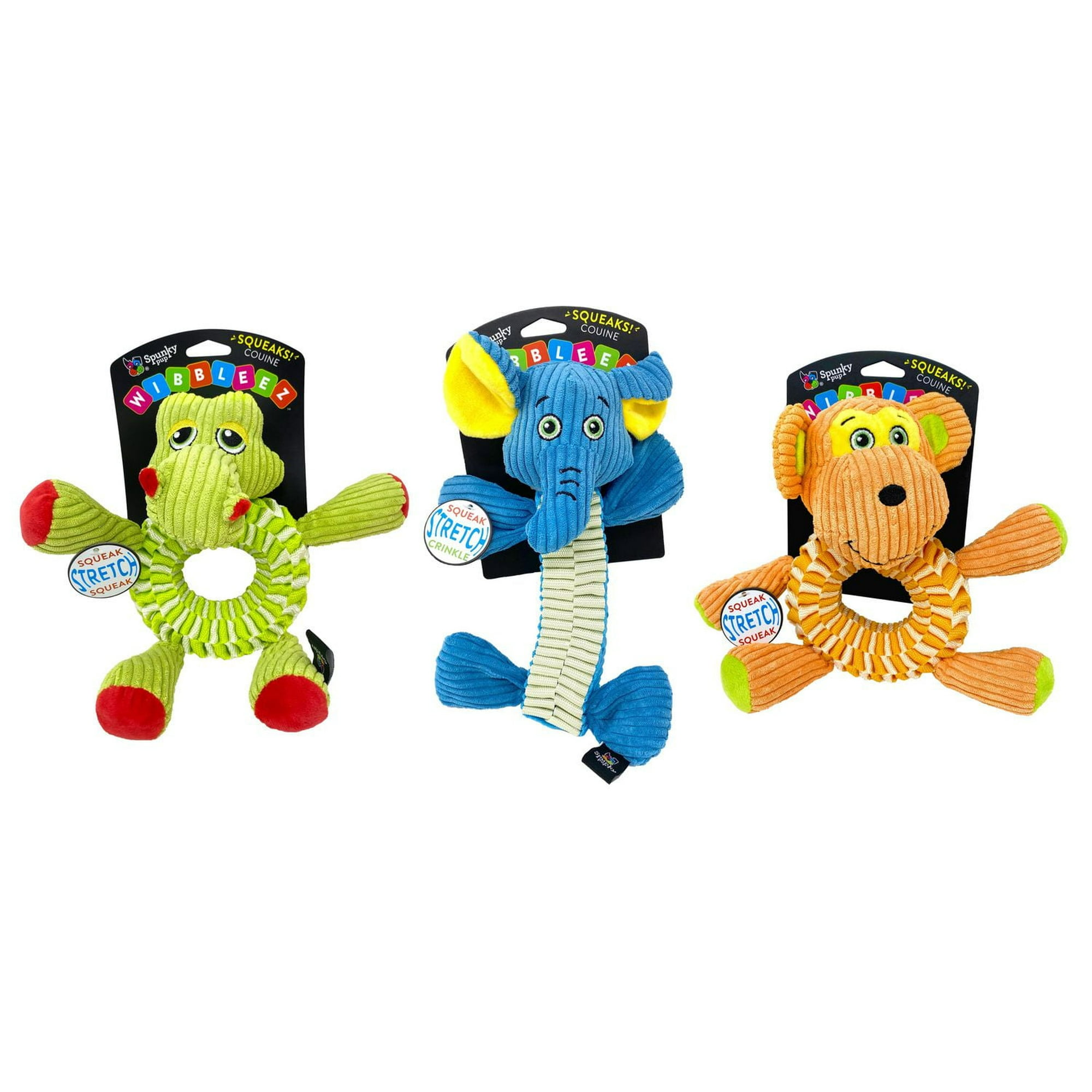Click here for Spunky Pup Wibbleez Dog Toy- Squeak  Crinkle  Fun! prices