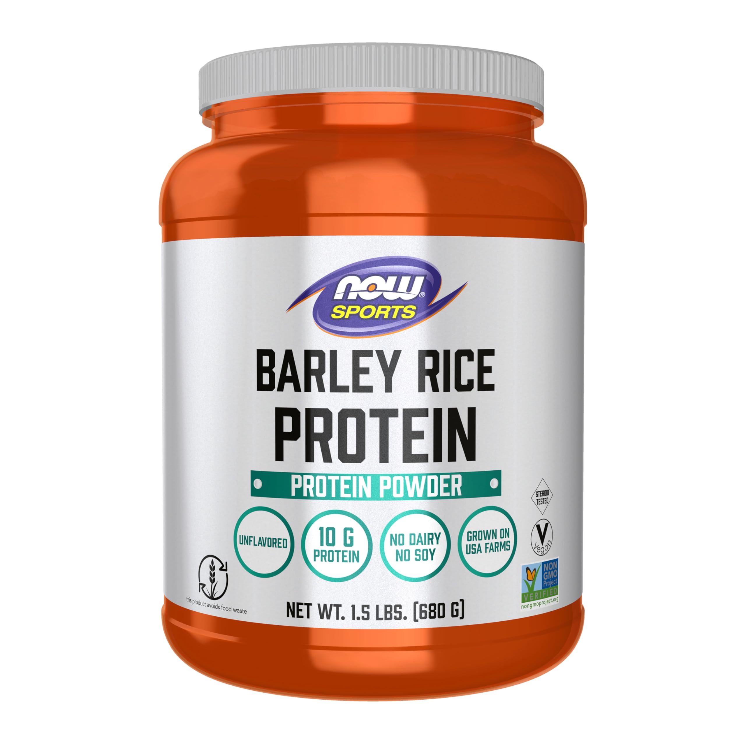 Protein Powder NOW Sports Arroz con cebada sin sabor 680 g | Walmart en ...