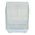 YML Bird Supplies: A1124MBLK Flat Top Small Parakeet Cage with Swing ...