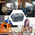 Electric Heated Lunch Box Gray and Blue 1.5L Capacity Portable Food ...