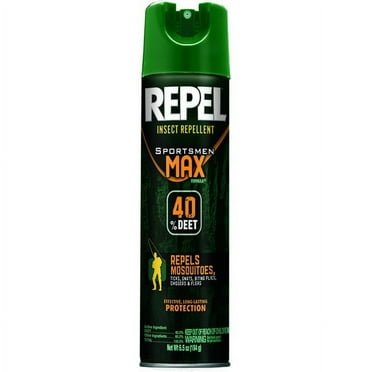 Repel Insect Repellent Sportsmen Max Formula 40% DEET, Aerosol Spray, 6 ...