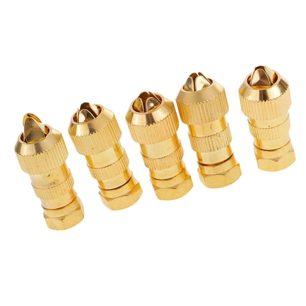 5 Piezas Tv Conectores RG6 RG59 TV Cable Enchufe Apretón Adaptador ...
