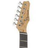 Davison 39-Inch Full-Size Electric Guitar with Humbucker Pickup, White ...