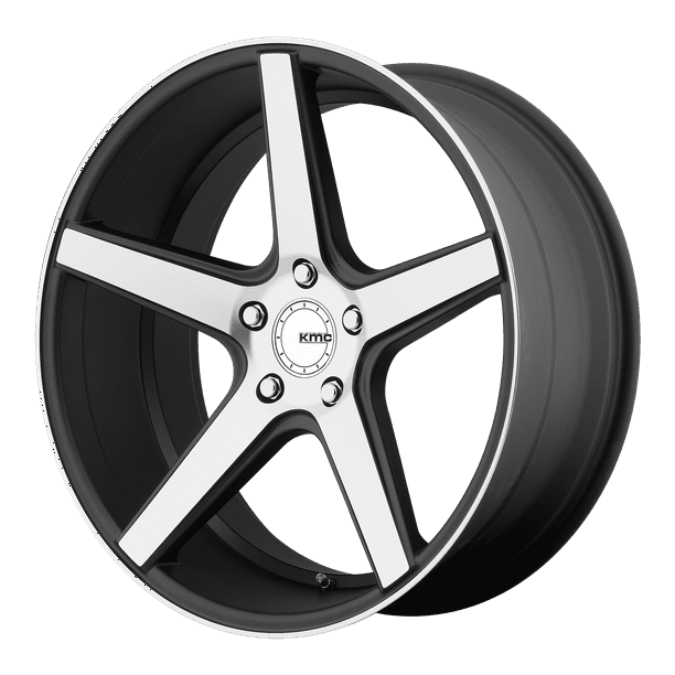 KMC KM685 District 22x10.5 5x120 +40mm Black/Machined Wheel Rim 22 ...