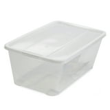LIFE STORY 5.7L Clear Plastic Shoe Boxes, Storage Containers with Lids ...
