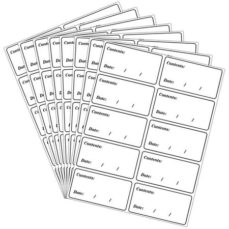 100 Self-Adhesive Freezer Labels, Freezer Labels, Freezer Labels, Date ...