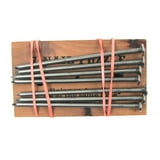 7 Nail Balance Puzzle Wood Block Game Pocket Brain Teaser IQ Magic ...