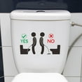 YYKihy Wall Stickers Cartoon Antics Removable Toilet Stickers Bathroom ...
