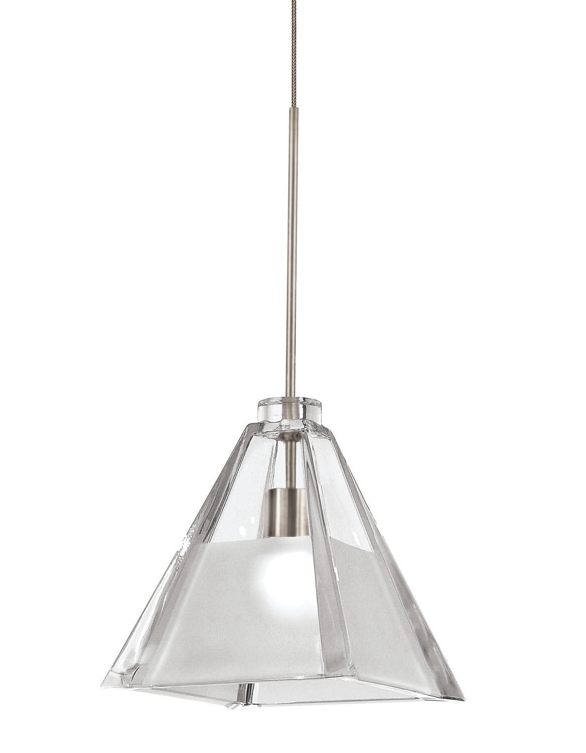 WAC Lighting Tikal Halogen Clear Frosted Quick Connect Pendant Light ...
