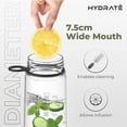 HYDRATE with Style: bkr BPA-Free Glass Water Bottle, 16oz / 500 ml with ...