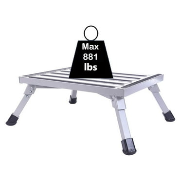 GarfatolRv Safety RV Steps Adjustable Height Folding Platform Step with ...