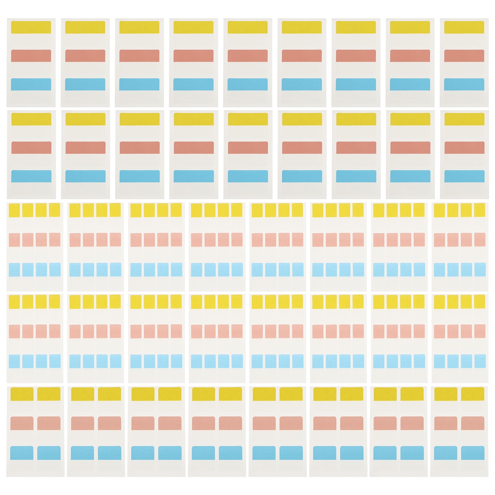 NUOLUX 240pcs Memo Stickers Classification Stickers Sticky Notes Label ...